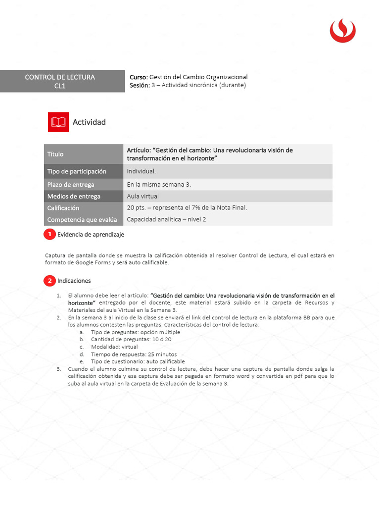 S3 - Guía de Actividades - CL1 | PDF | Informática
