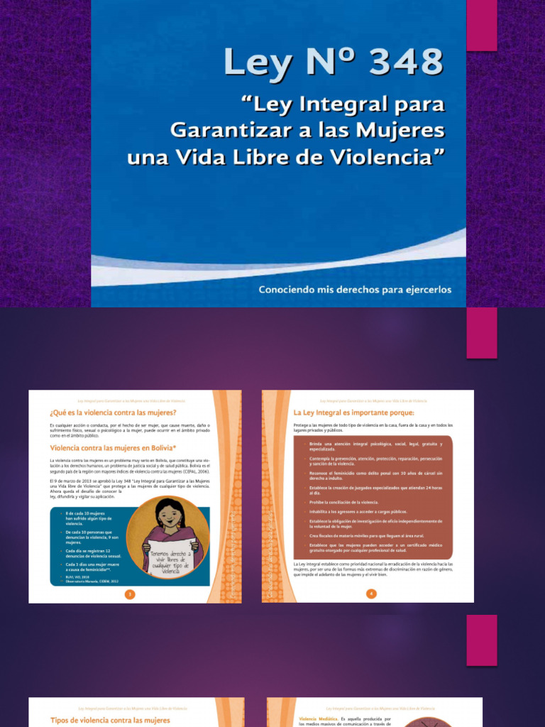 Ley 348 Presentacion Alan Vargas | Descargar gratis PDF | La violencia contra las mujeres ...