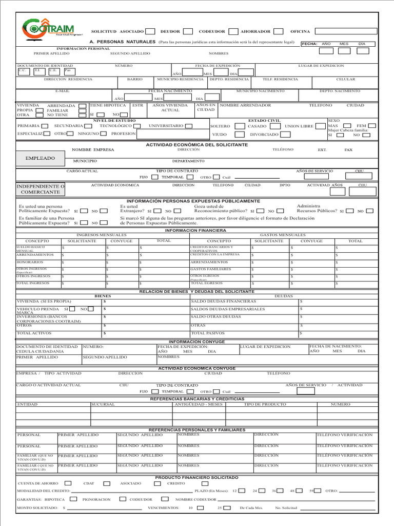 FORMULARIO-DE-AFILIACION-V1 | PDF | Bancos | Documento de identidad