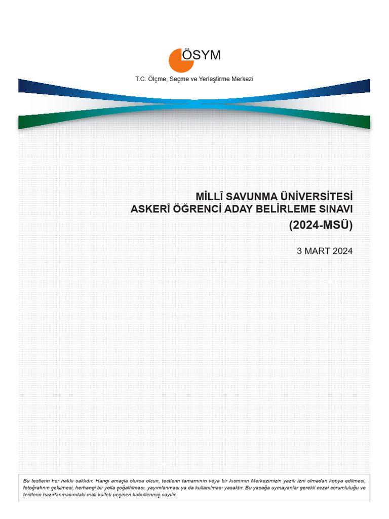 Msu 2024 | PDF