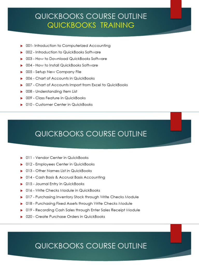 Lesson 08 | PDF | Quick Books | Inventory