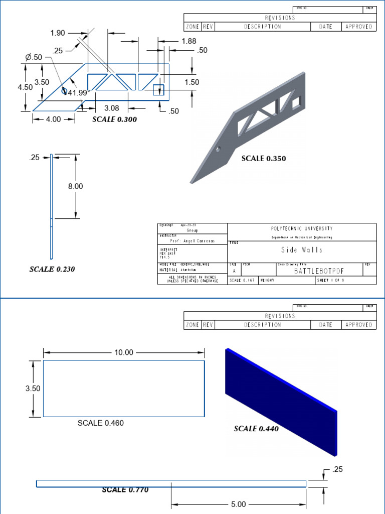 Battlebot Design Drawings and Files | PDF