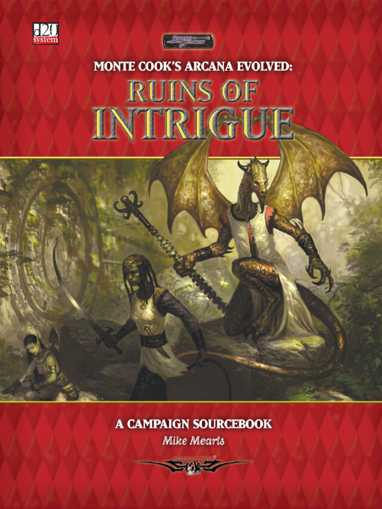 D&D 3 5 Malhavoc Press Monte Cook's Arcana Evolved Ruins of Intrigue ...