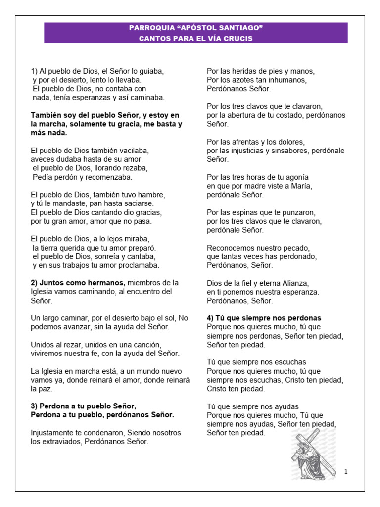 CANTOS VIACRUCIS.2024 | PDF | Pecado | Cristo (título)