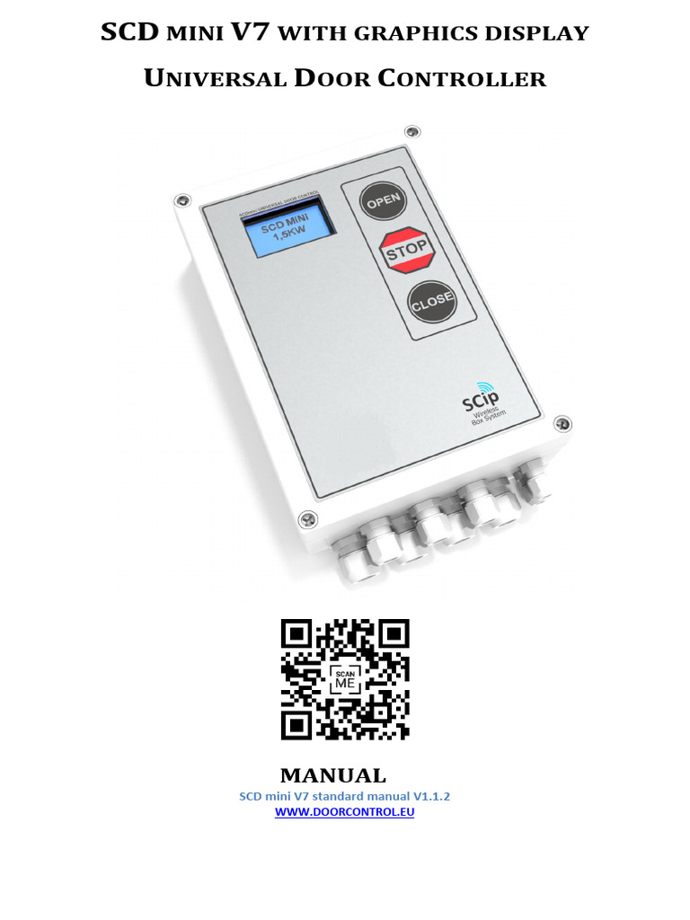 SCD Mini v7 Rev e Installation Manual v112 Customer en | PDF | Menu ...