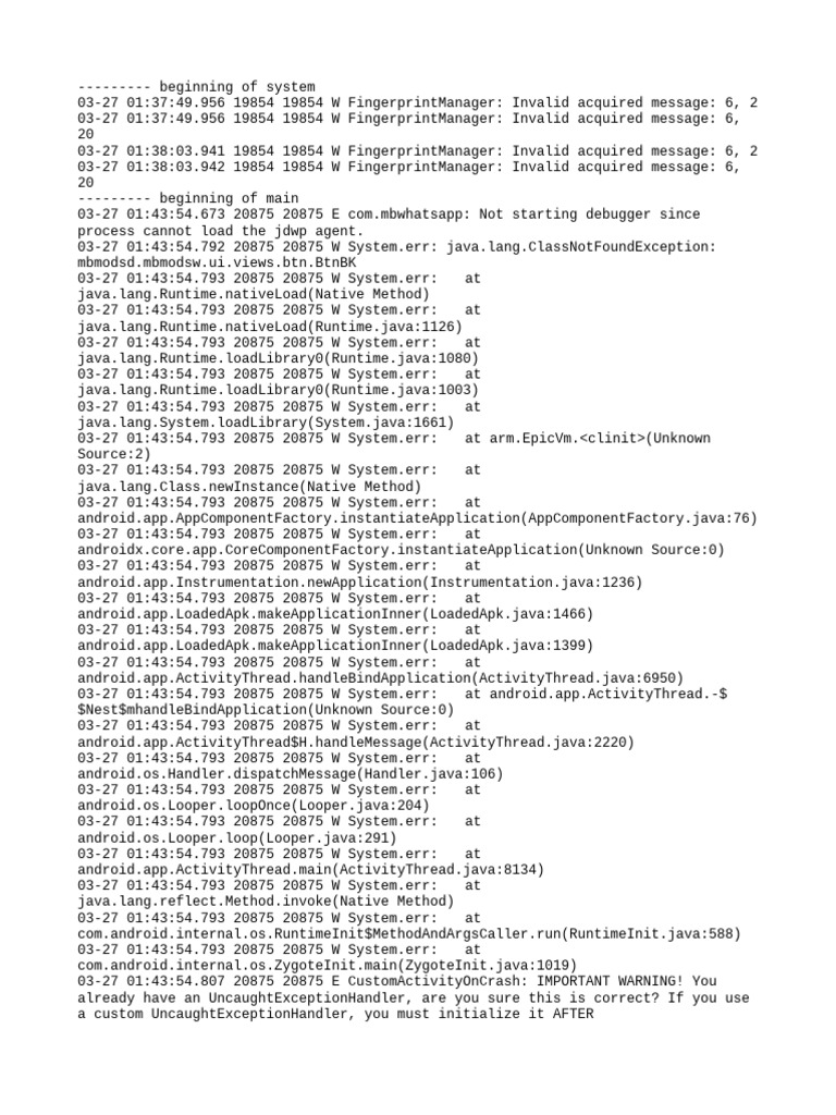 Logcat | PDF | Java (Programming Language) | Computer Engineering