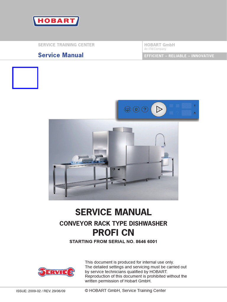 CNA - Hobart CN-A User Manual | Download Free PDF | Dishwasher | Valve