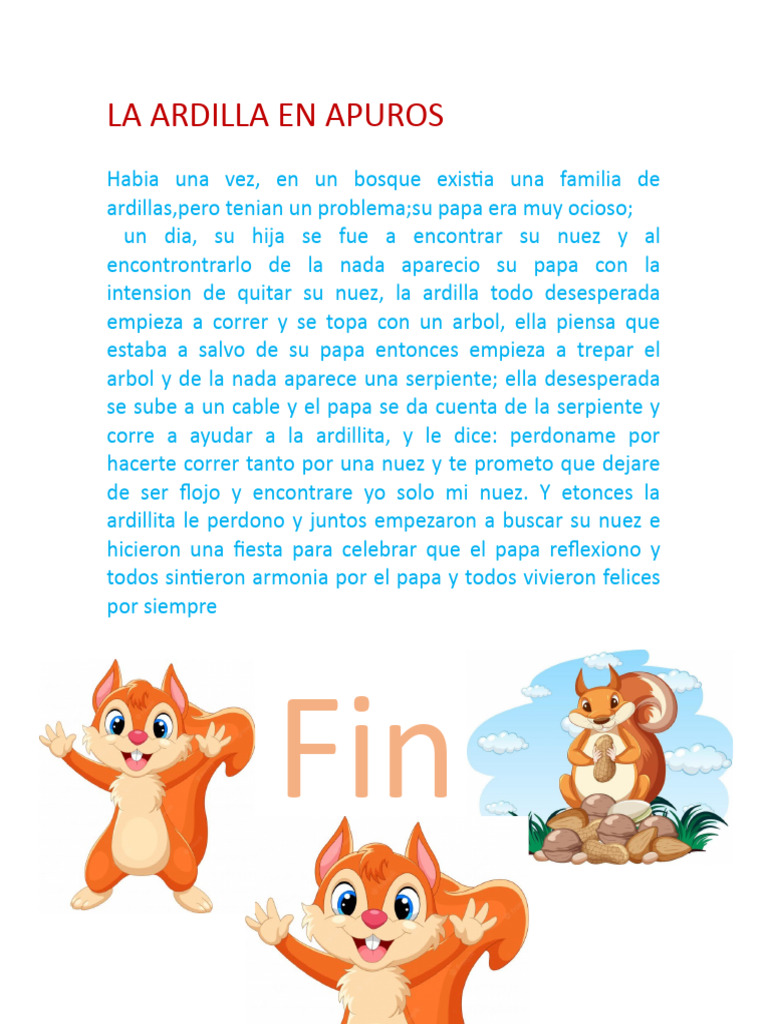 La Ardilla en Apuros | PDF