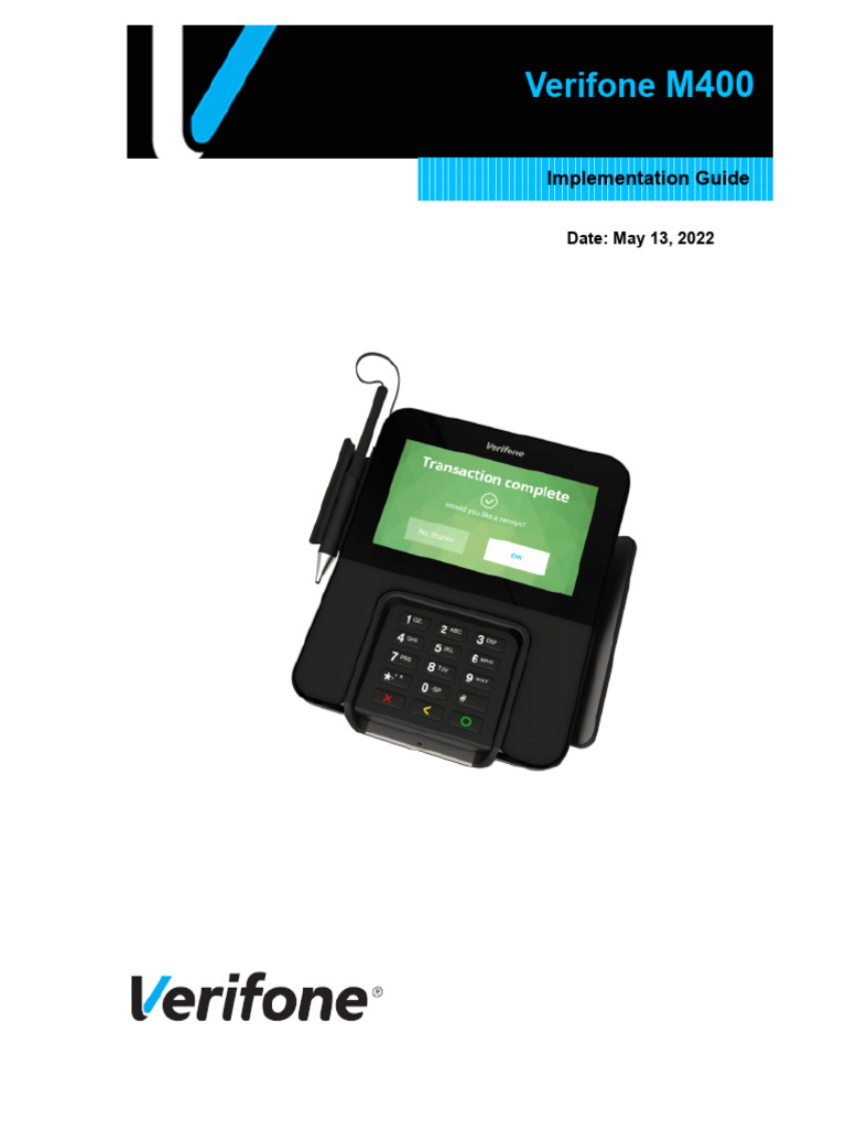 Verifone: M400 Pin Pad - Implementation Guide | PDF