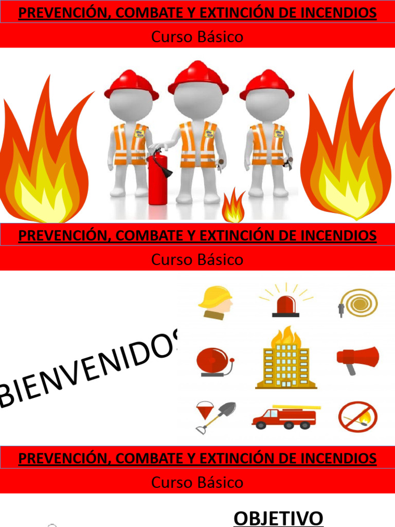 Curso Básico de Prevención y Combate de Incendios | PDF | Combustión ...