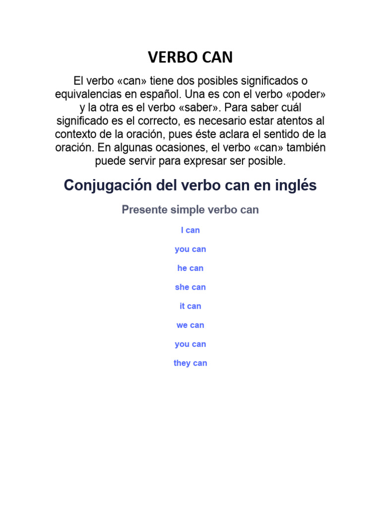 VERBO CAN | PDF