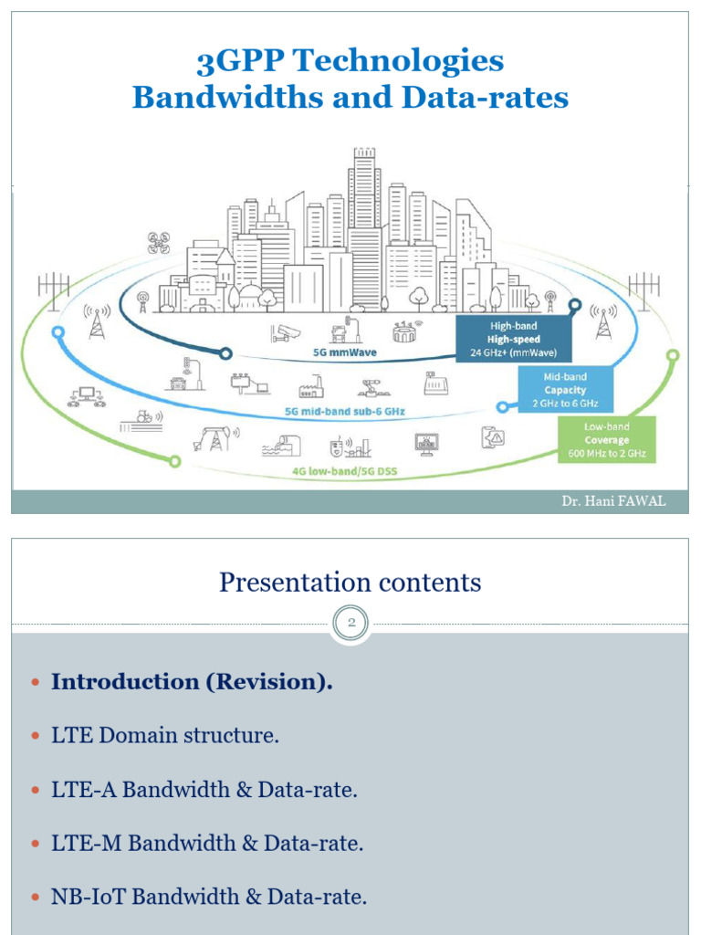 3GPP Technologies Bandwidths and Data-Rates | PDF | Lte Advanced | Bit Rate