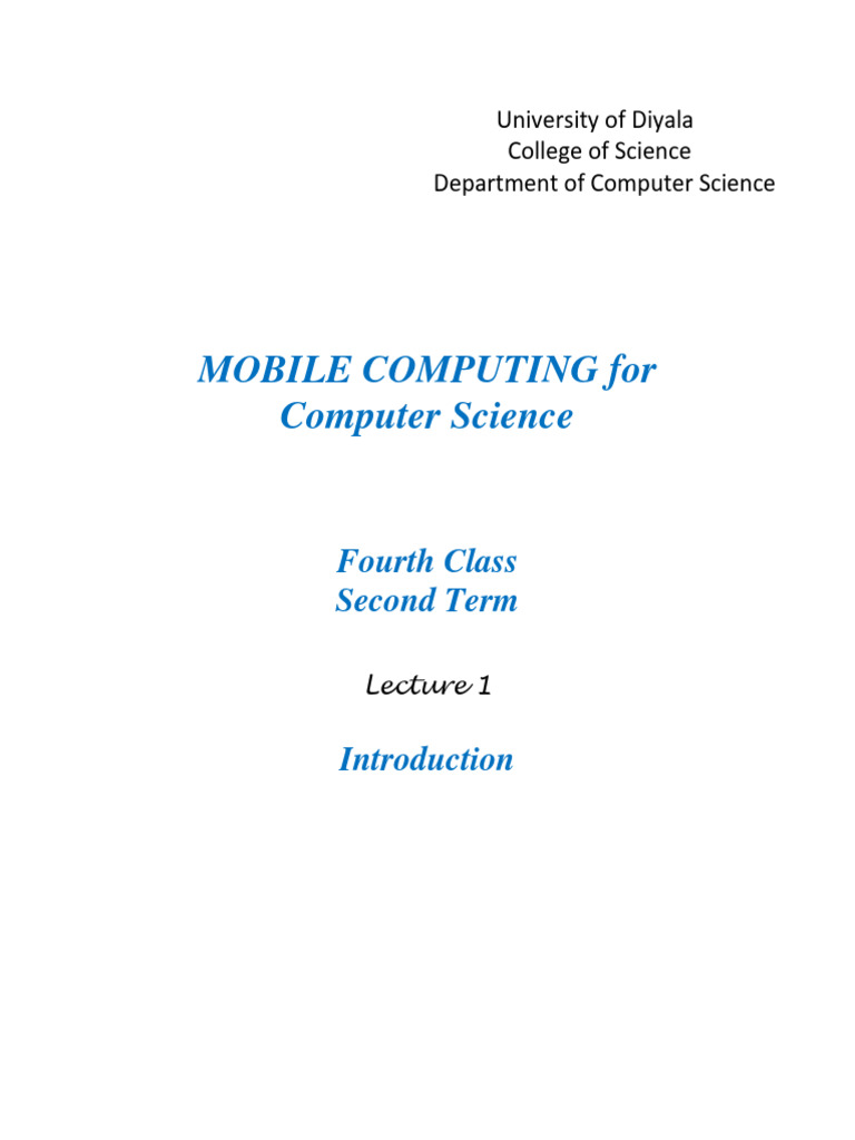 الترجمة والملف الاصلي | Download Free PDF | Computer Network | Mobile Computing