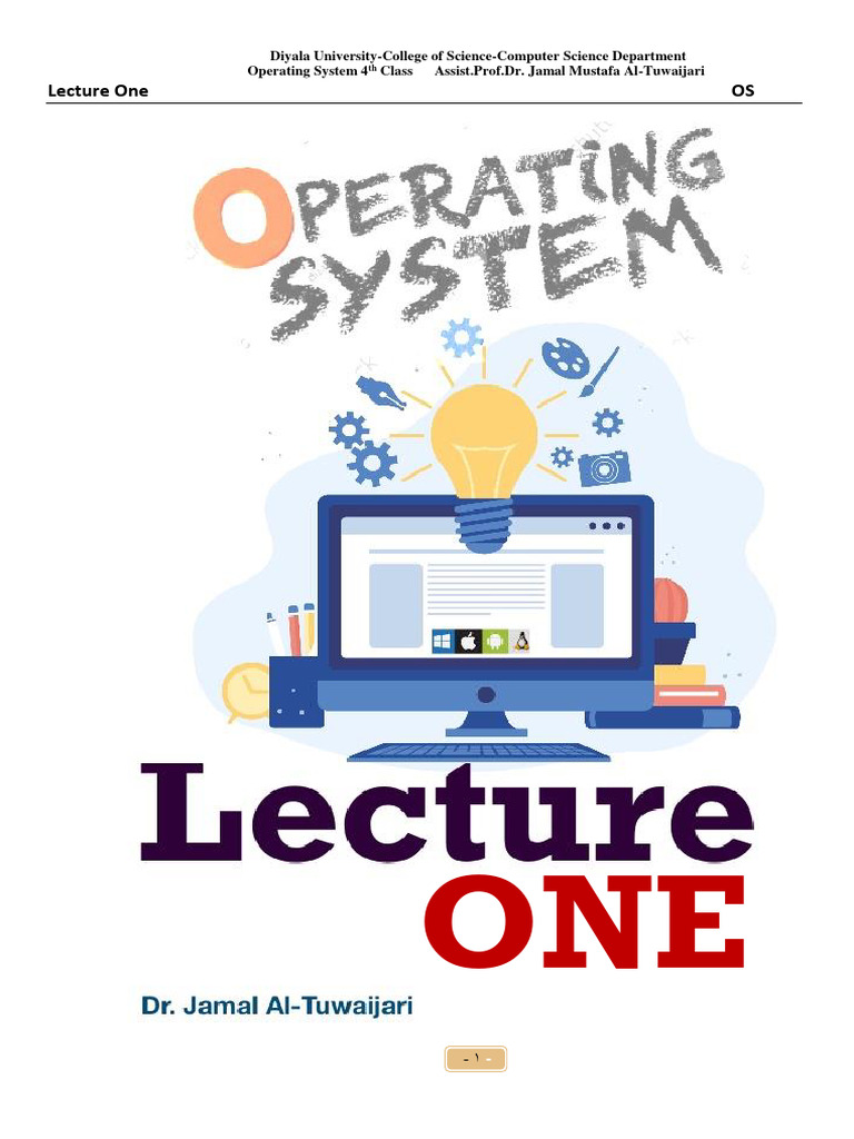OS-Lecture 1 - 10 | PDF | Operating System | Computer Data Storage OS-Lecture 1 - 10 | PDF | Operating System | Computer Data Storage