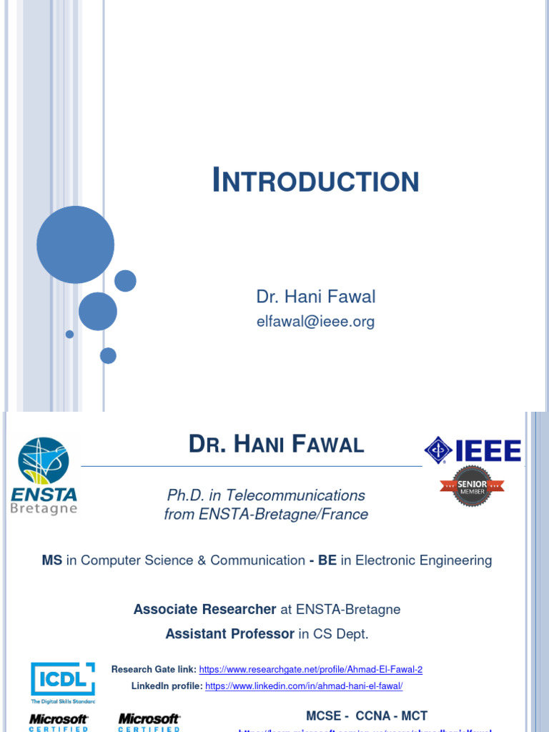 Course Introduction IoT | PDF | Internet Of Things | Internet