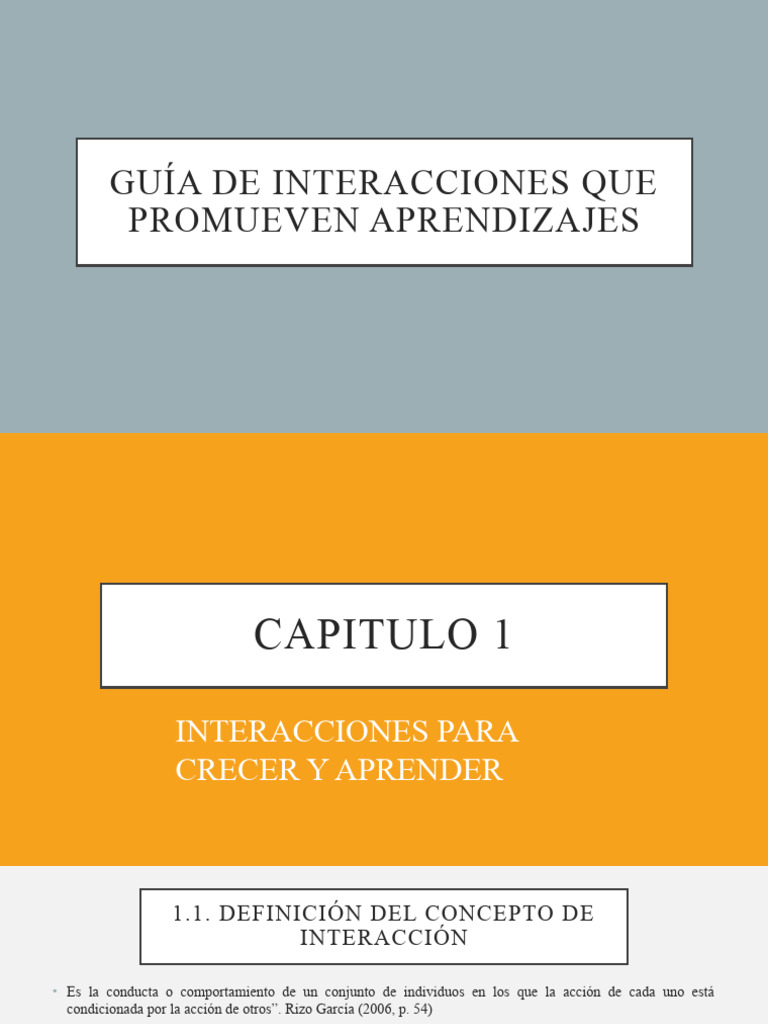 Guía de Interacciones Que Promueven Aprendizajes | Descargar gratis PDF ...