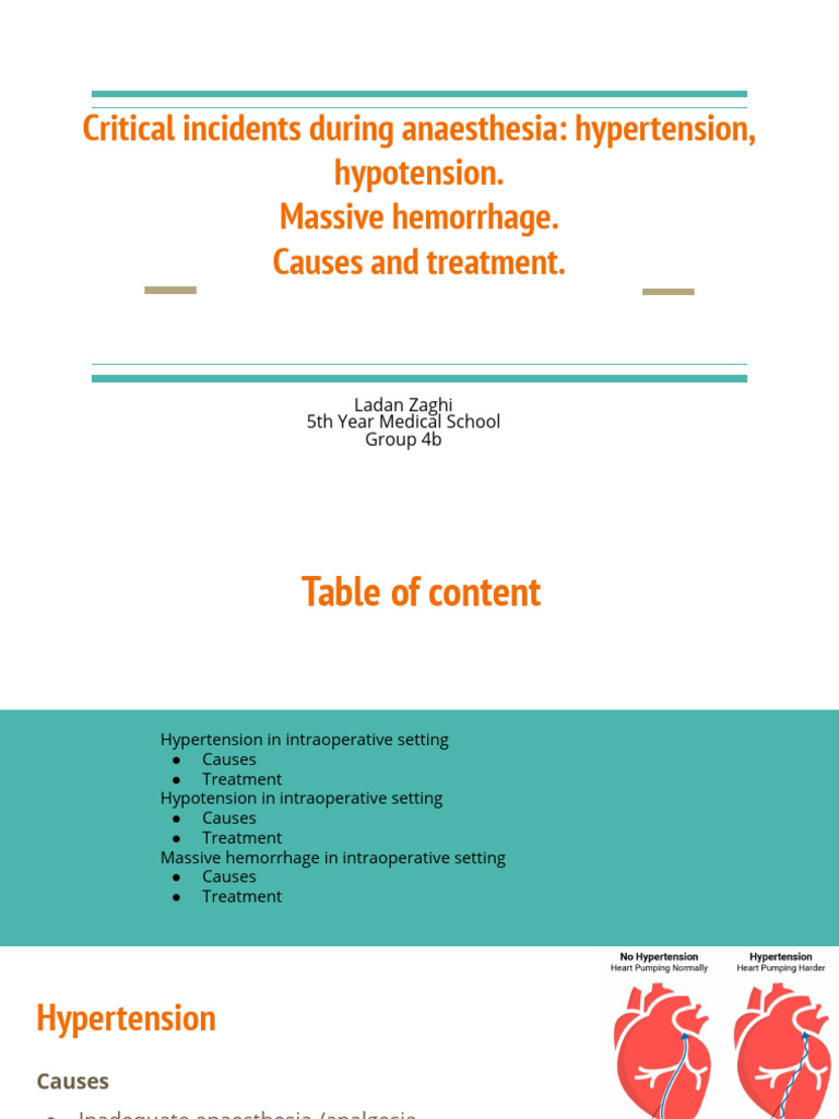 Anesthesia Critical Incidents Guide | PDF | Bleeding | Anesthesia