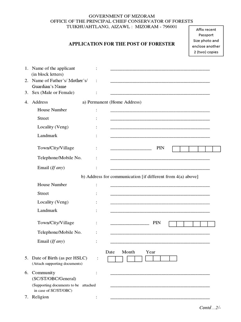 Application For Forester 2024 | Download Free PDF | English Language | Knowledge