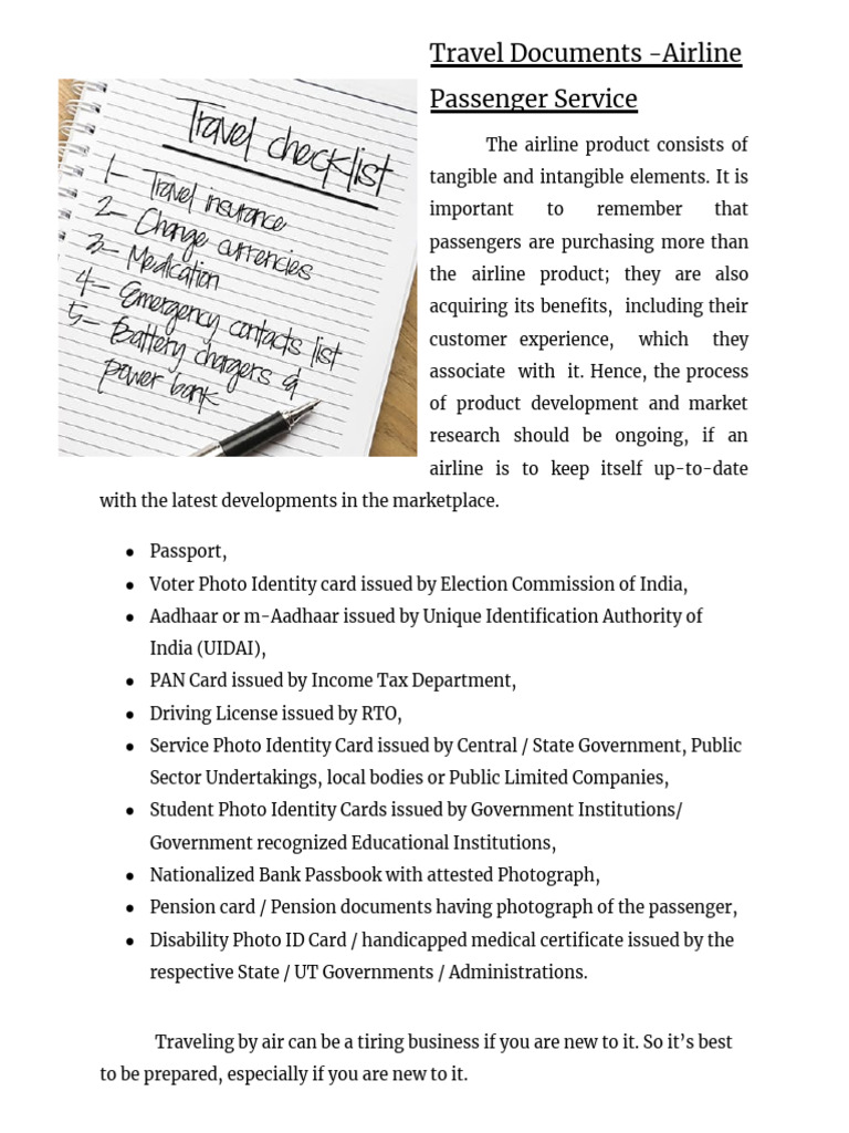 Essential Airline Travel Documents Guide | PDF | Frequent Flyer Program ...