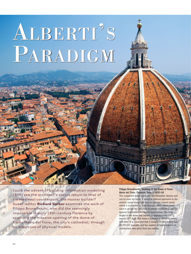 Alberti Paradigm | PDF | Dome | Florence