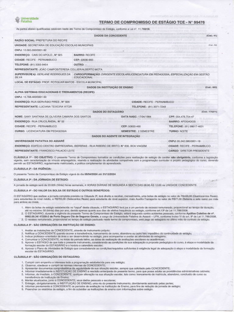 Documento Estágio | PDF