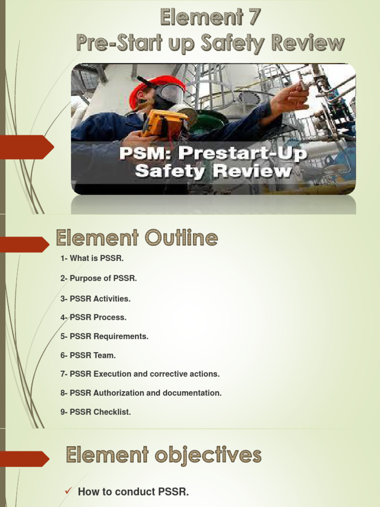 E7 Pre-Startup Safety Review | PDF | Safety | Occupational Safety And Health