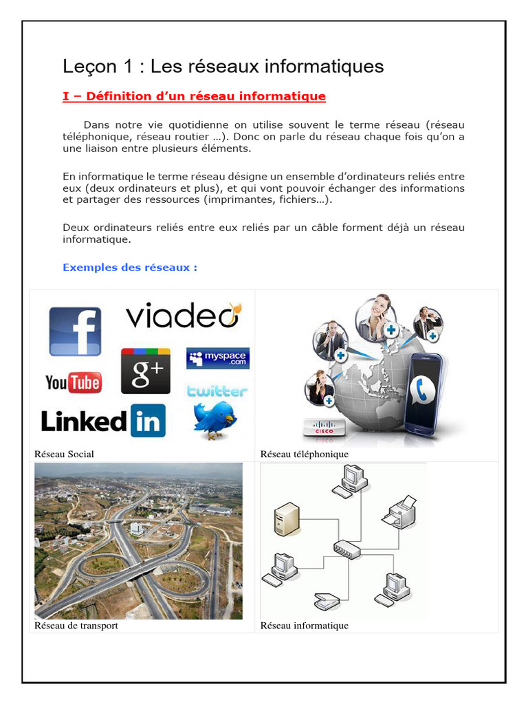 Leçon 2 Réseaux Informatiques | PDF | Topologie de réseau ...