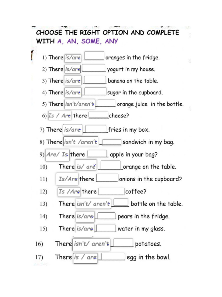 A An Some Any | PDF