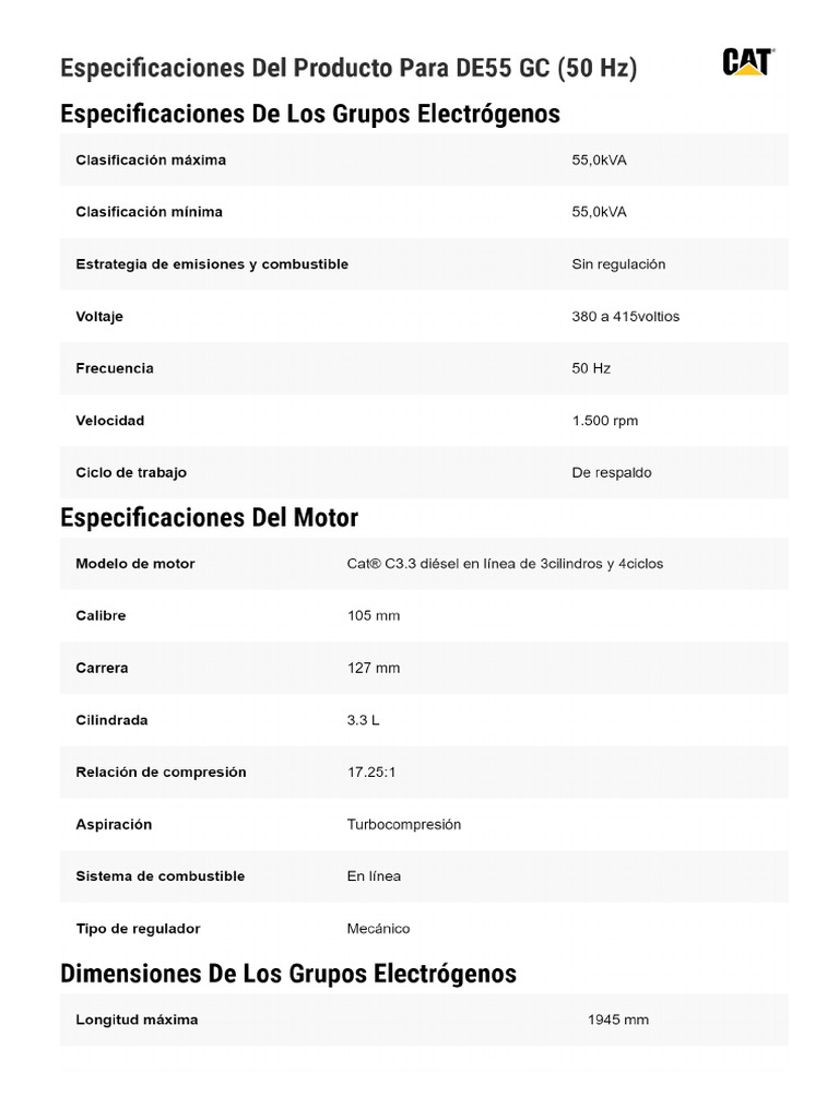 DE55 GC (50 HZ) | PDF