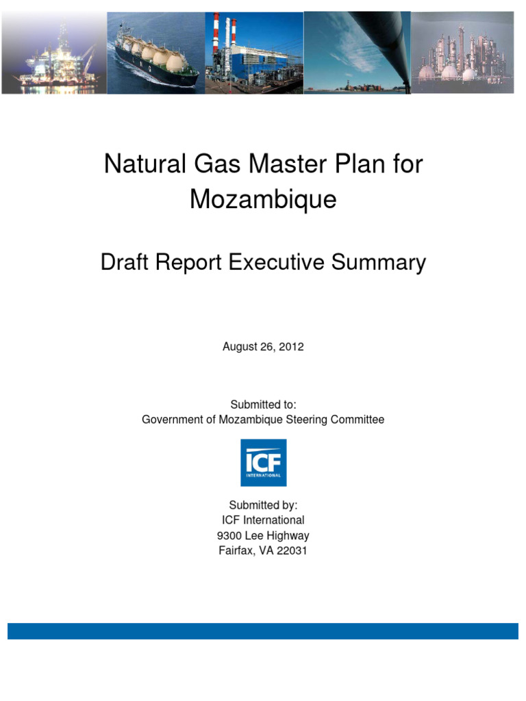 Mozambique Natural Gas Plan Summary | PDF | Natural Gas | Liquefied ...