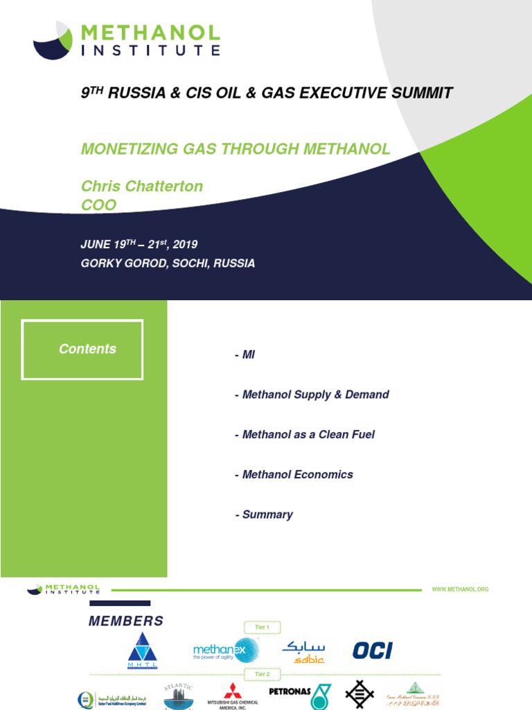 Monetisation of Gas Through Methanol | Download Free PDF | Methanol | Fuels