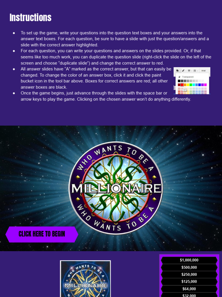 Who Wants To Be A Millionaire Game | PDF