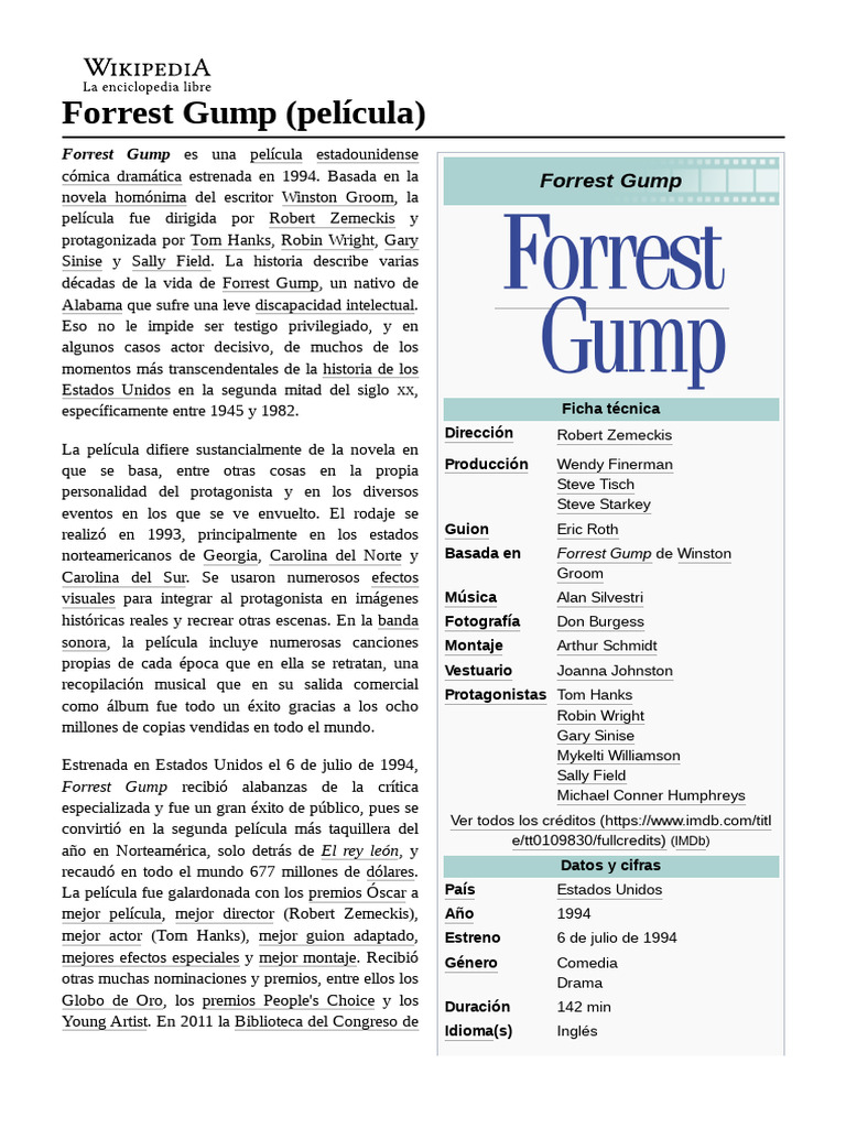 Forrest_Gump_(película) | PDF