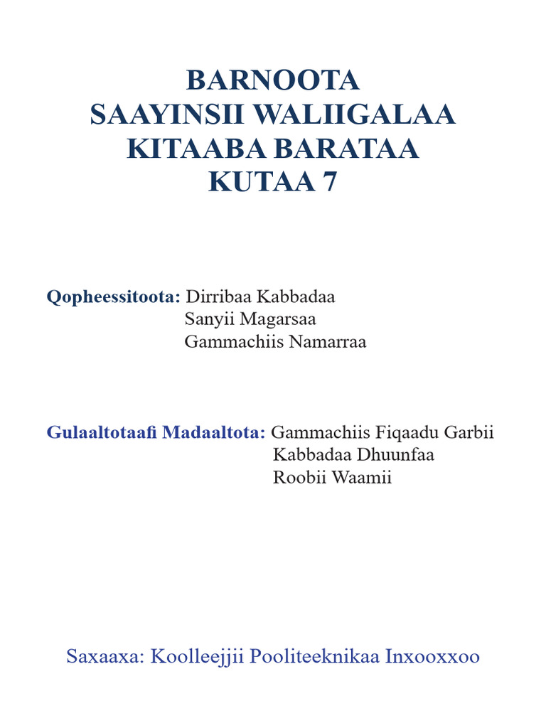 Kutaa 7 | PDF