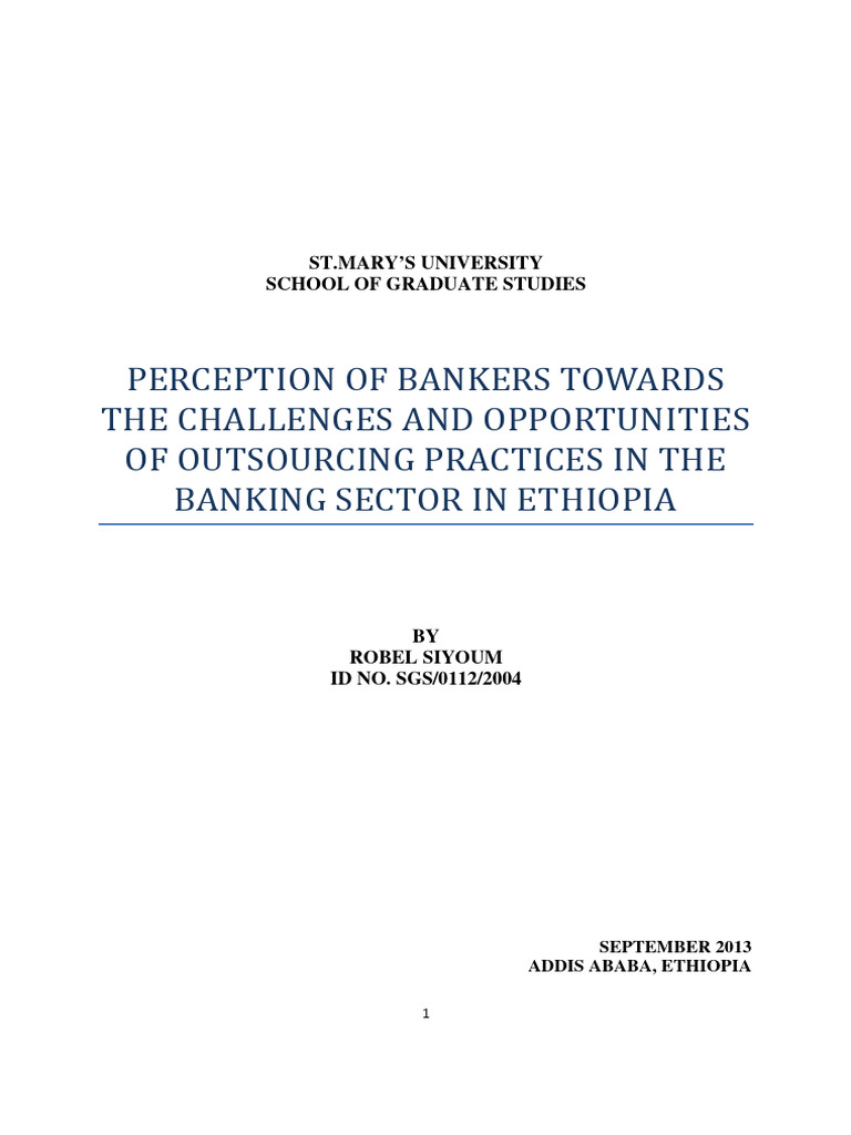 ROBEL SIYOUM MBA Paper PDF 2024 | PDF | Outsourcing | Strategic Management