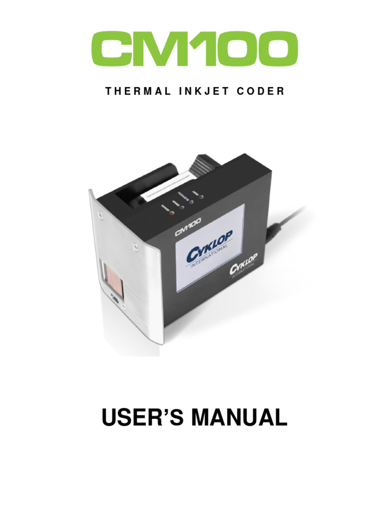Cm100 User Manual June 19 | PDF | Computer Keyboard | Printer (Computing)