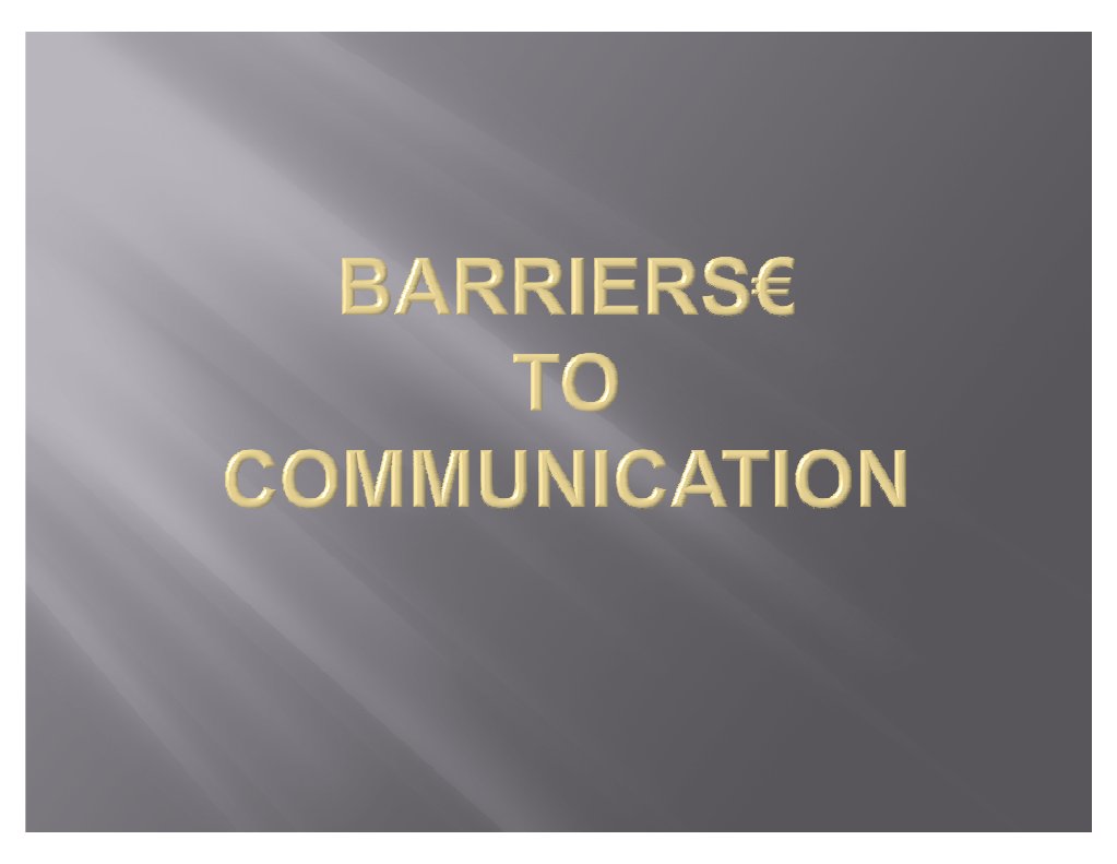 BARRIERS | PDF