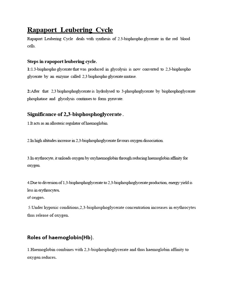 Rapaport Leubering Cycle Deals With Synthesis of 2 | PDF | Wellness ...
