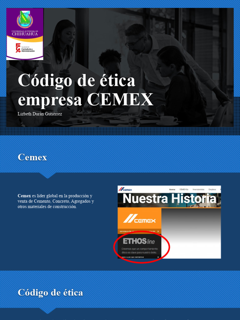 Código Ético de CEMEX: Guía y Valores | PDF | Crecimiento personal y profesional | Negocios