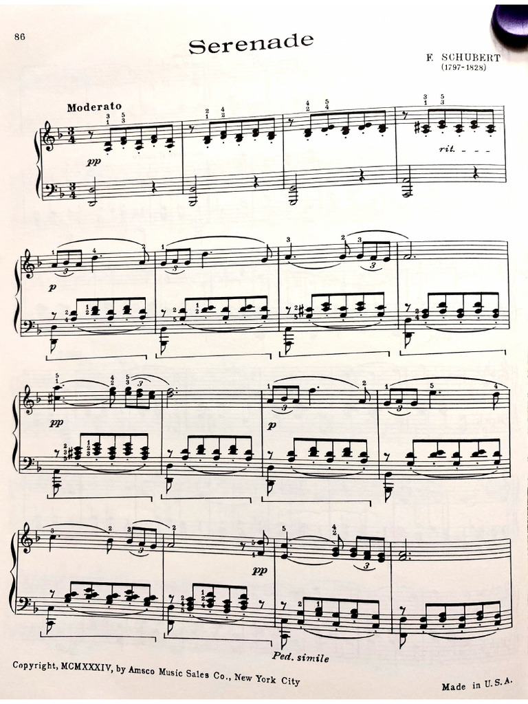 16 - Serenade - Schubert | PDF