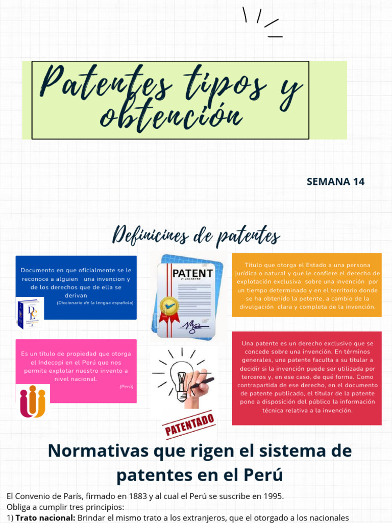 Patentes Tipos y Obtencion | PDF | Patentar