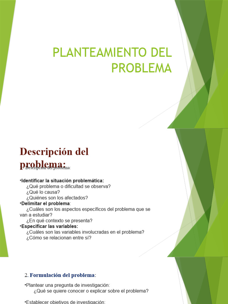 Planteamiento Del Problema | Descargar gratis PDF | Conocimiento | Toma de decisiones