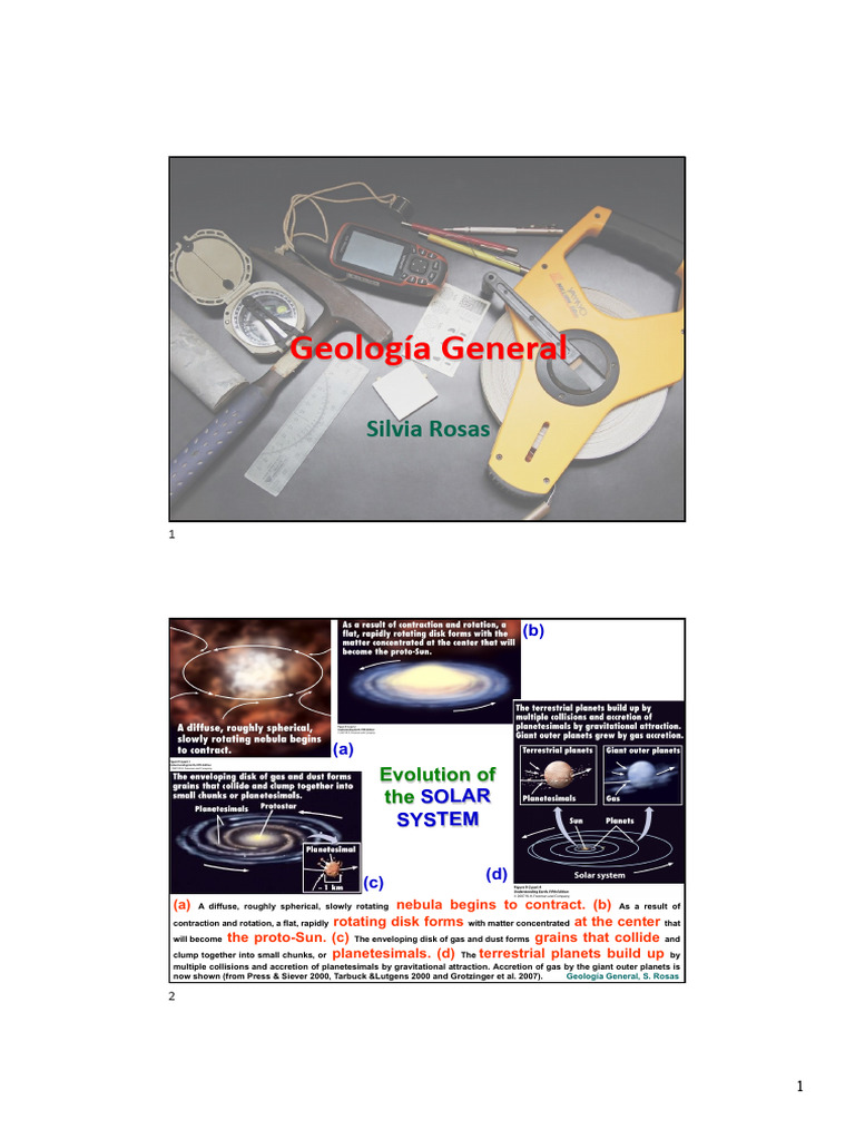 Solar System and Earth's Geology Overview | PDF | Plate Tectonics | Planets