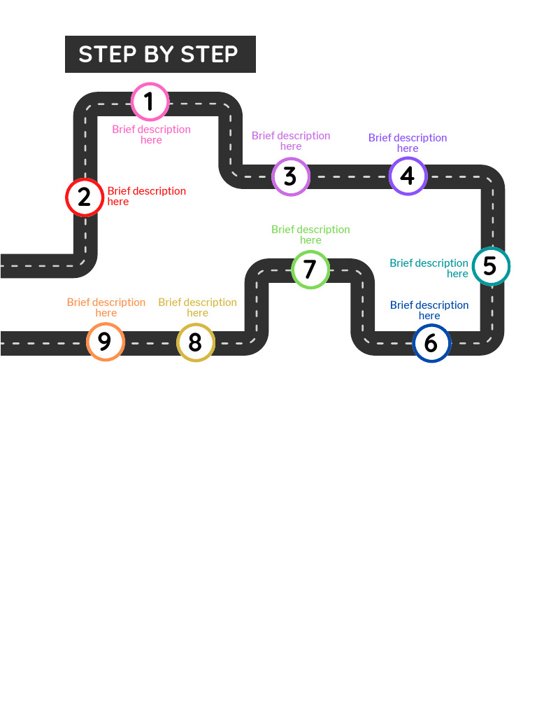 Simple Timeline Roadmap Diagram Infographic Graph | PDF