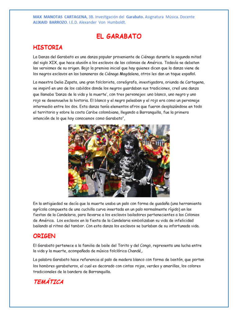 El Garabato | PDF | Bailes | Las artes escénicas