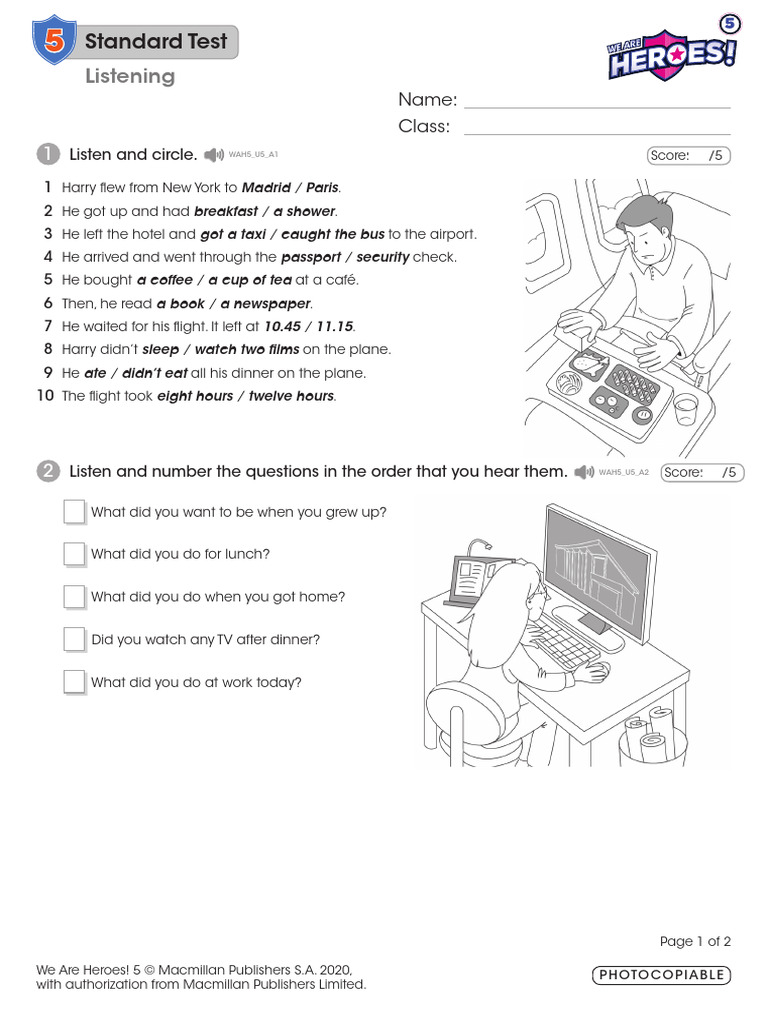 WAH5 U5 Standard Unit Test | PDF