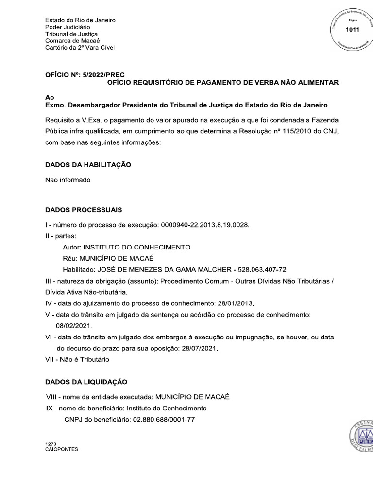 José de Menezes Da Gama Malcher - 3 | PDF