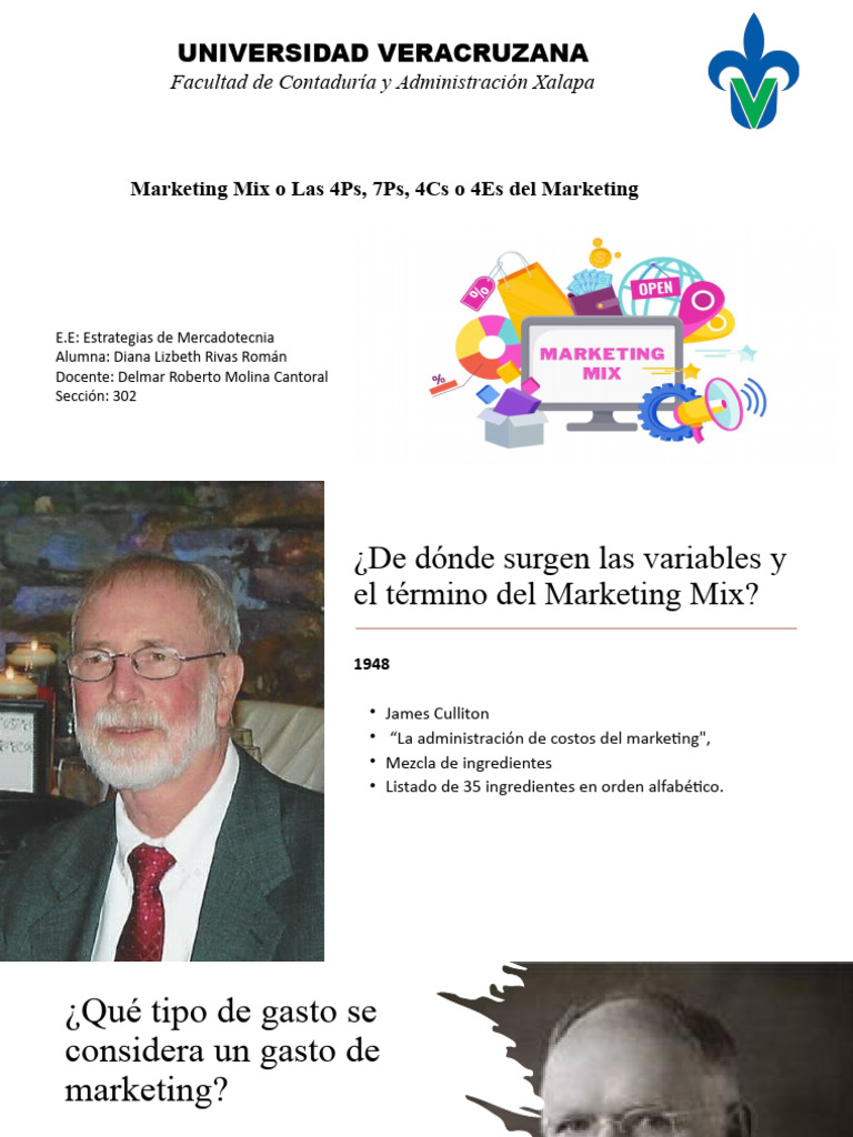 Evolución del Marketing Mix: 4Ps a 4Es | PDF | Marketing | Producto ...