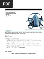 Ficha Tecnica Filtro Vapores Organicos 6001 | PDF | Contaminación | Química