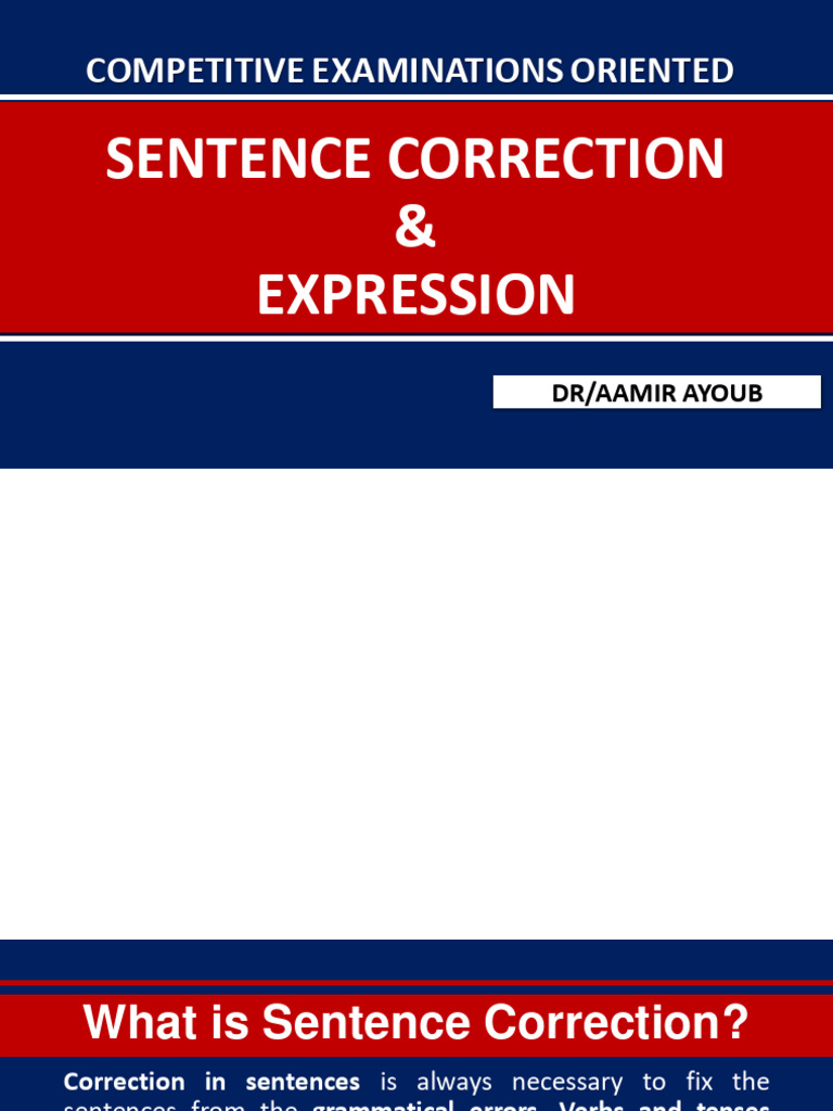 Sentence Correction | PDF | Grammatical Number | Verb